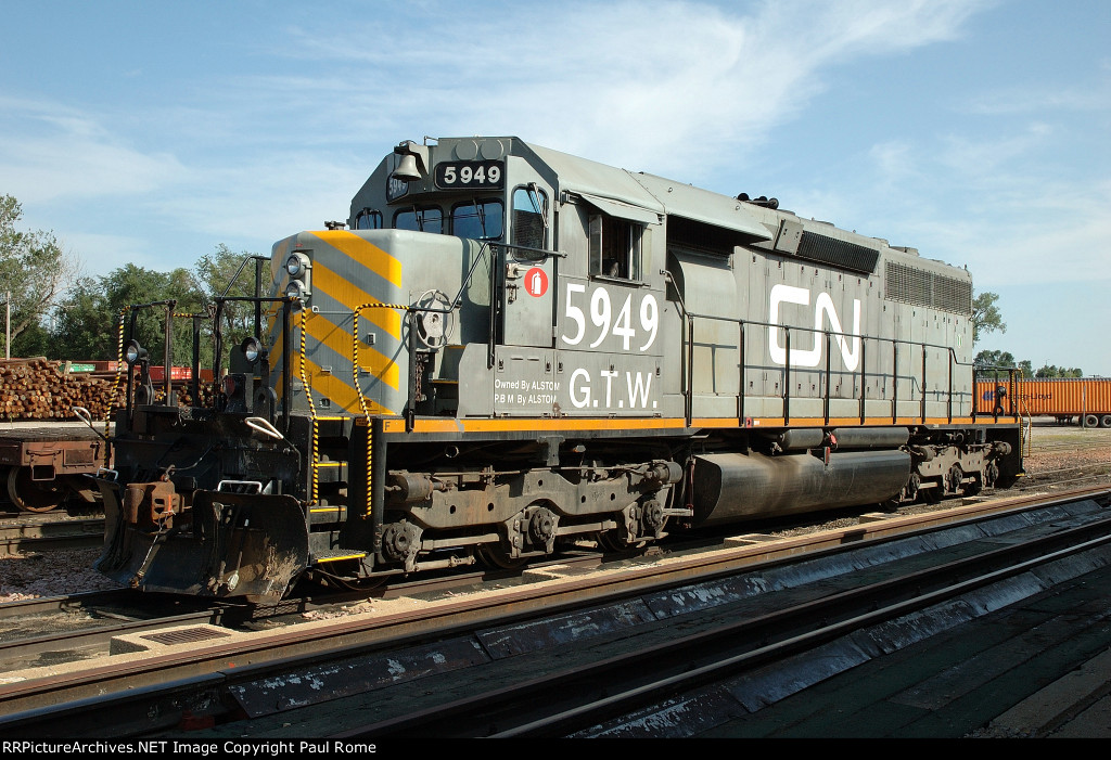 GTW 5949, EMD SD40-3, at the ex IC-CCP Yard